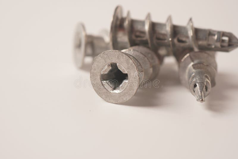 Galvanized Self-tapping Screws for a PZ3 Bit Stock Photo - Image of ...
