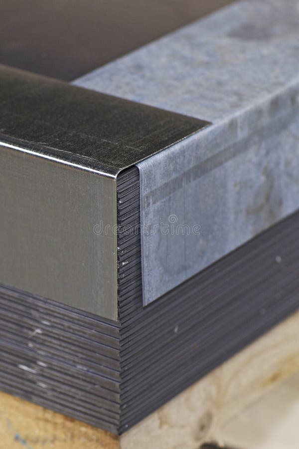 Galvanized Sheet in Packs in Metal Products Warehouse Stock Image ...