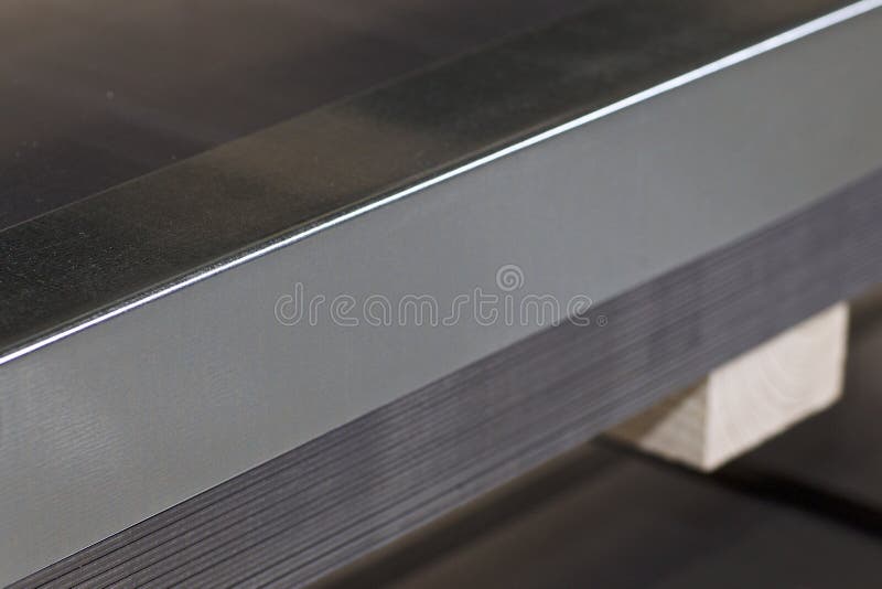 Galvanized Sheet in Packs in Metal Products Warehouse Stock Image ...
