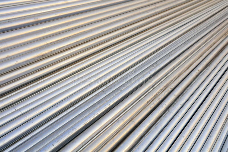 Galvanized steel pipe stock photo. Image of metal, closeup - 386598690