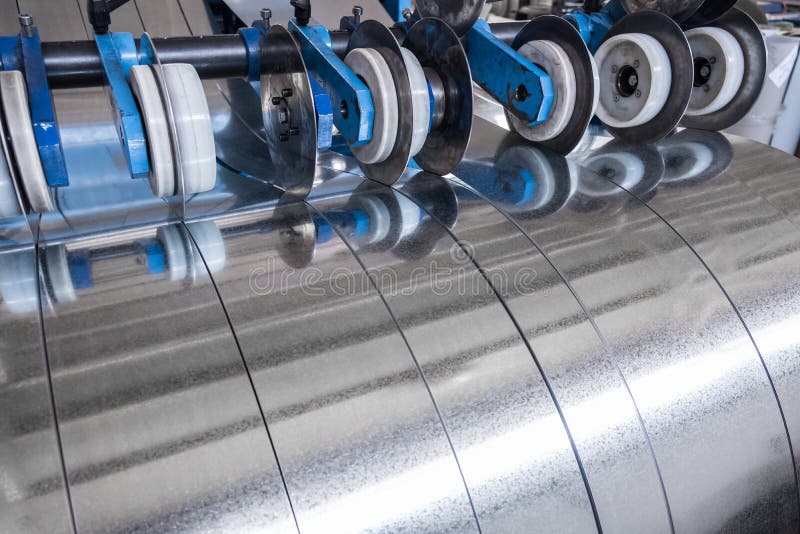 Galvanized steel strips stock photo. Image of metal, material - 96837856