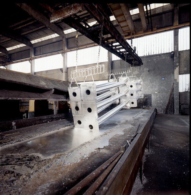 Galvanizing industry stock image. Image of metallurgy - 22245099