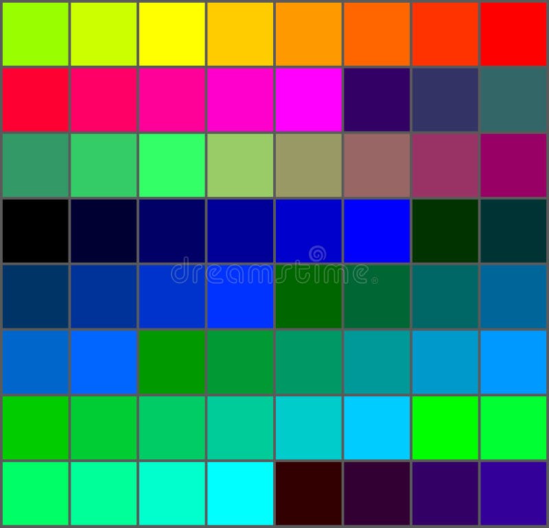 Gama de colores stock de ilustración. Ilustración de perfil - 7470428