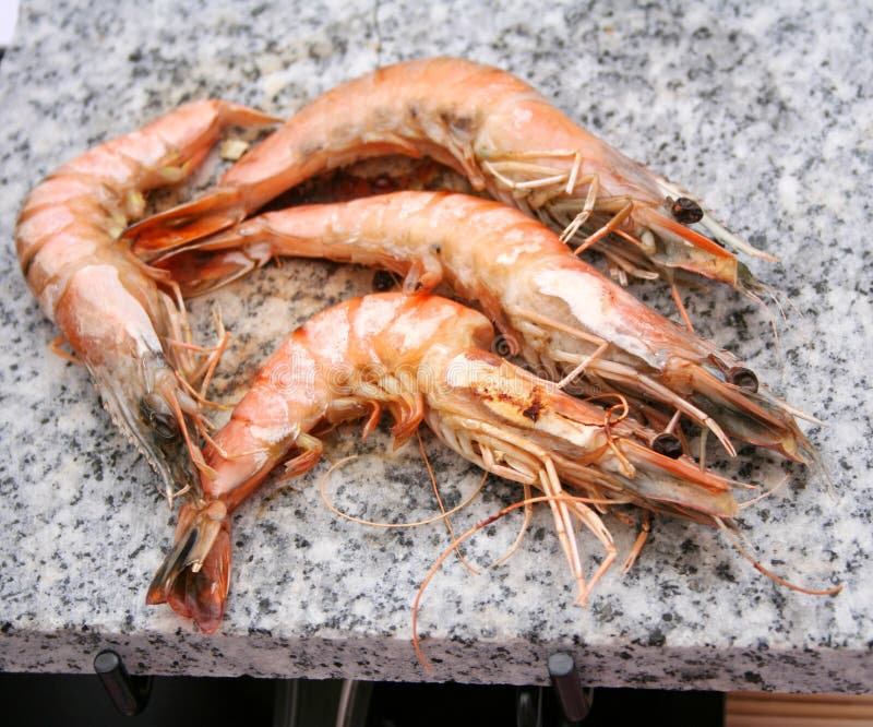 Gambas stock image. Image of fish, food, prawn, shrimps - 37203423