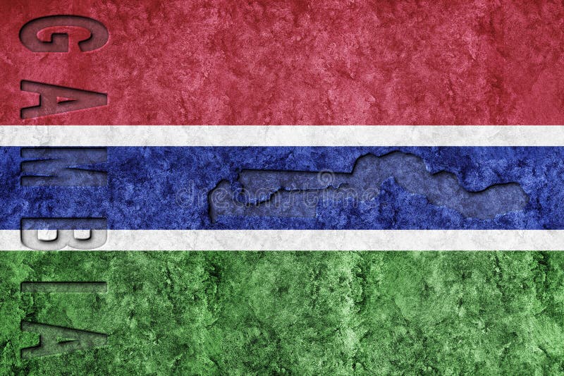 Gambia Metallic Flag, Textured Flag Stock Image - Image of effect ...