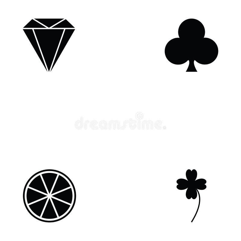 Gamble icon set stock vector. Illustration of cash, luck - 120565442