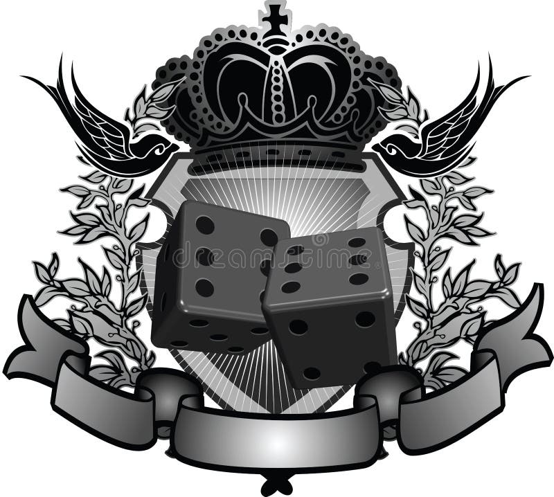 Gambler Sign. Skeleton Hands. Playing Cards Stock Vector - Illustration ...