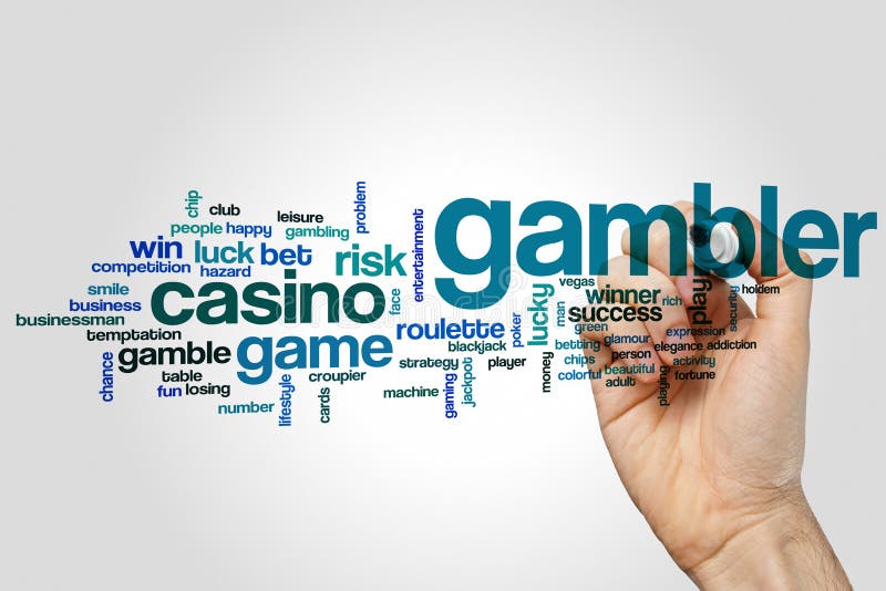Gambling Addiction Word Cloud Stock Image - Image of entertainment ...
