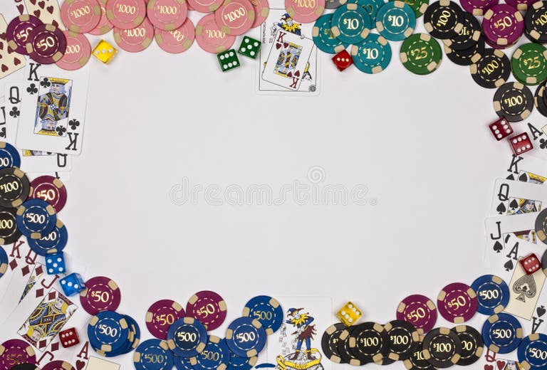 Gambling - Border - Add Your Text Stock Photo - Image of gambler ...