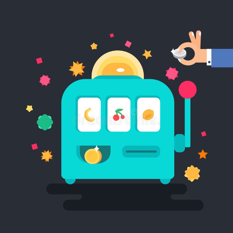 Gambling casino machine stock illustration. Illustration of background ...