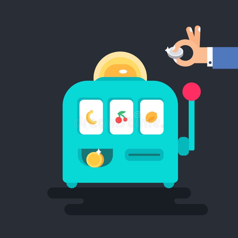Gambling casino machine stock illustration. Illustration of background ...