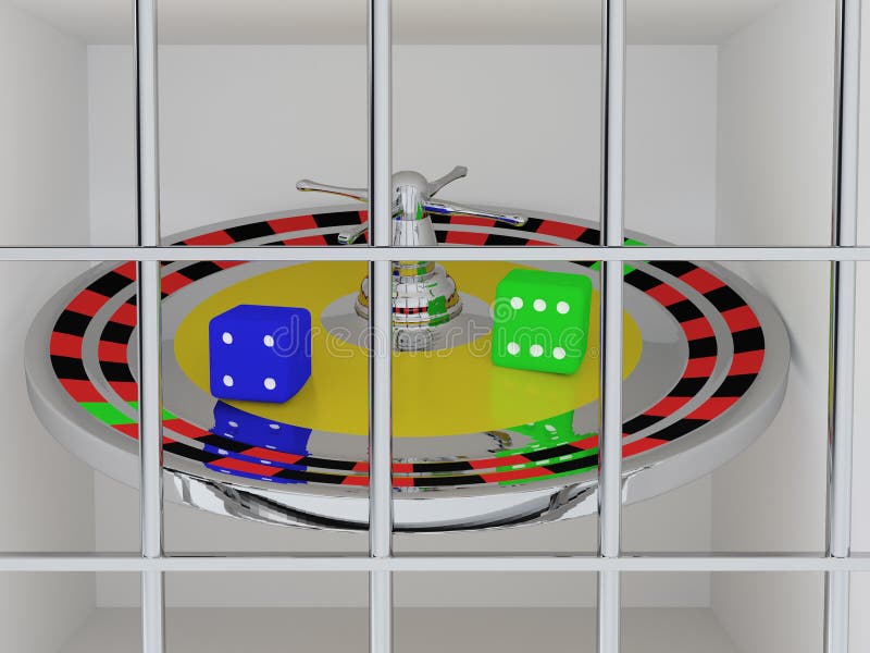 Gambling crime stock illustration. Illustration of convict - 55265190