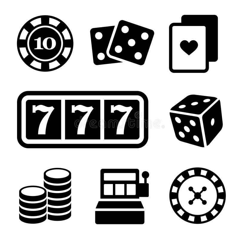 Gambling Icons Set. Vector stock vector. Illustration of icons - 59546622