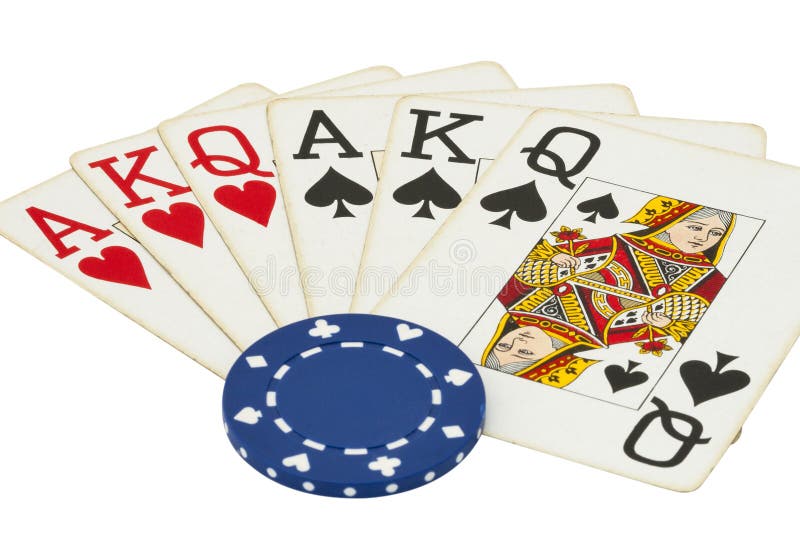 Gambling Items Isolated on White Stock Image - Image of gambling, chip ...
