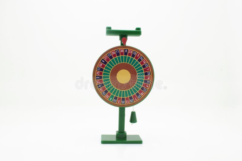 A Gambling Lucky Wheel at the White Background Stock Image - Image of ...