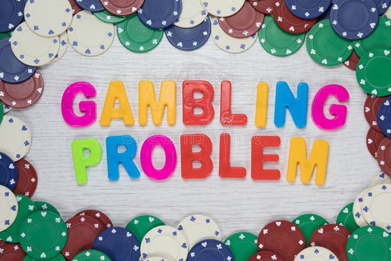 Gambling Problem Concept with Colorful Text Stock Image - Image of ...