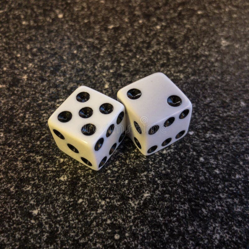 Two dice roll seven stock image. Image of roll, seven - 120523235