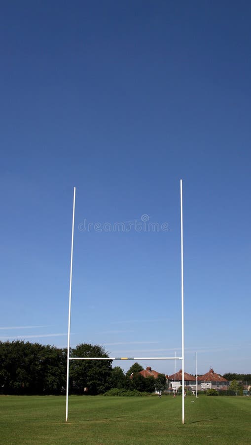 Goal Posts stock image. Image of sports, playing, clouds - 1071073