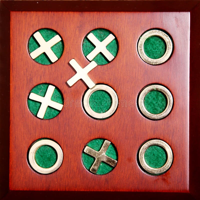 Noughts and Crosses Playground Game Stock Photo - Image of logic ...