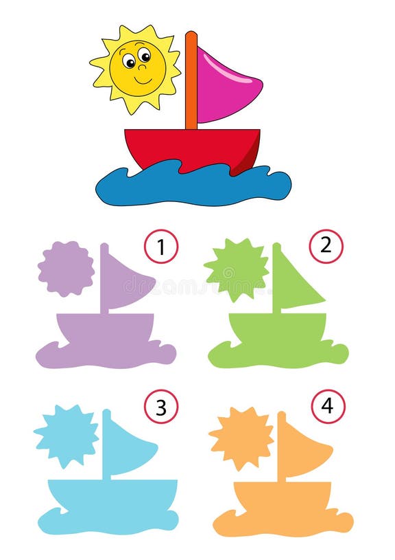 Game 155, the boat stock illustration. Illustration of children - 23465203