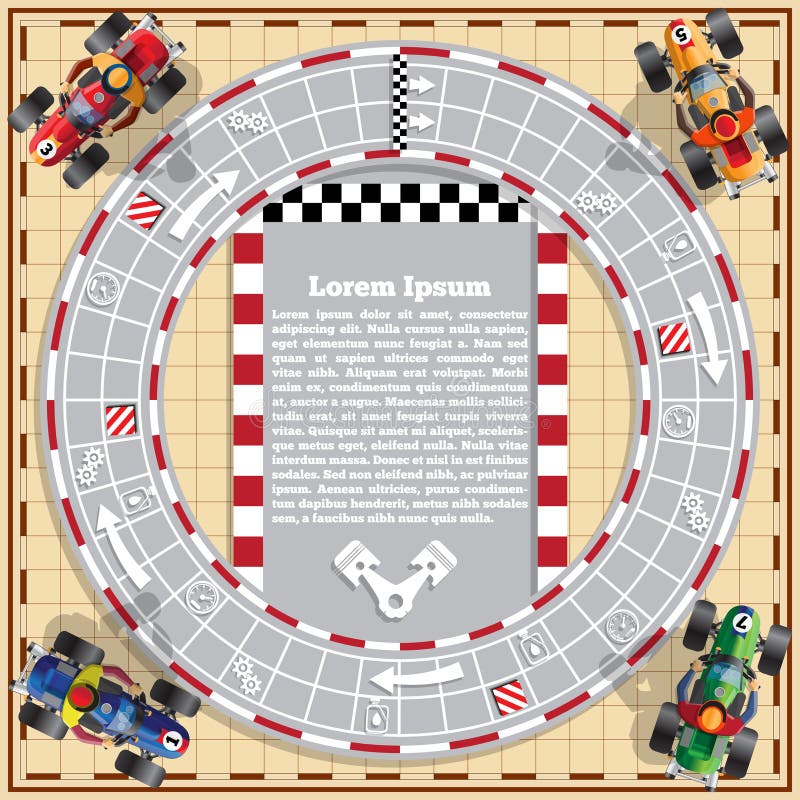 Car racing. stock vector. Illustration of vector, game - 289083655