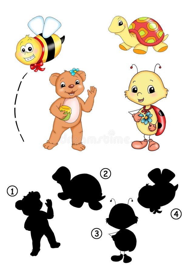 Game 39, shade animals stock illustration. Illustration of digital ...