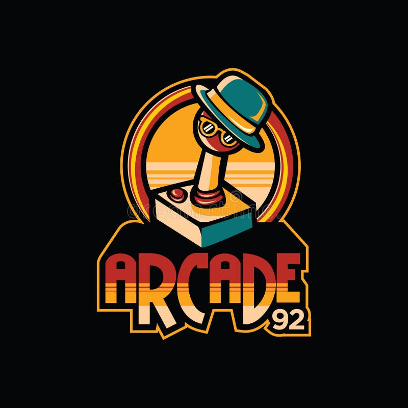 Game Arcade Vector Logo Illustration Stock Vector - Illustration of ...
