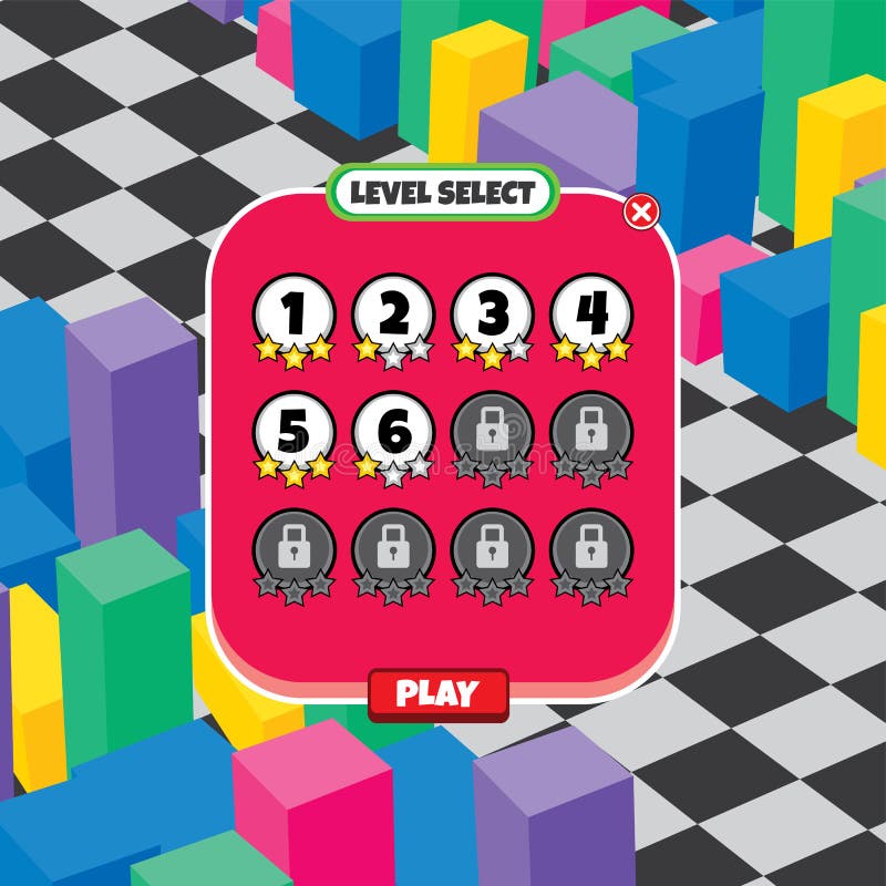 Game asset menu theme stock vector. Illustration of building - 67609216