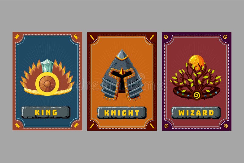 Game Asset Pack. Fantasy Card with Magic Items. User Interface Design ...