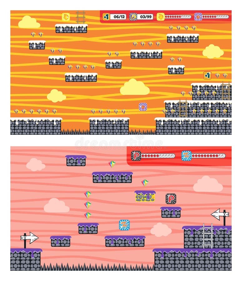 Video Game Meter Stock Illustrations – 291 Video Game Meter Stock ...