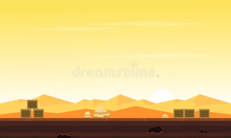 Parallax Scrolling Desert Stock Illustrations – 32 Parallax Scrolling ...