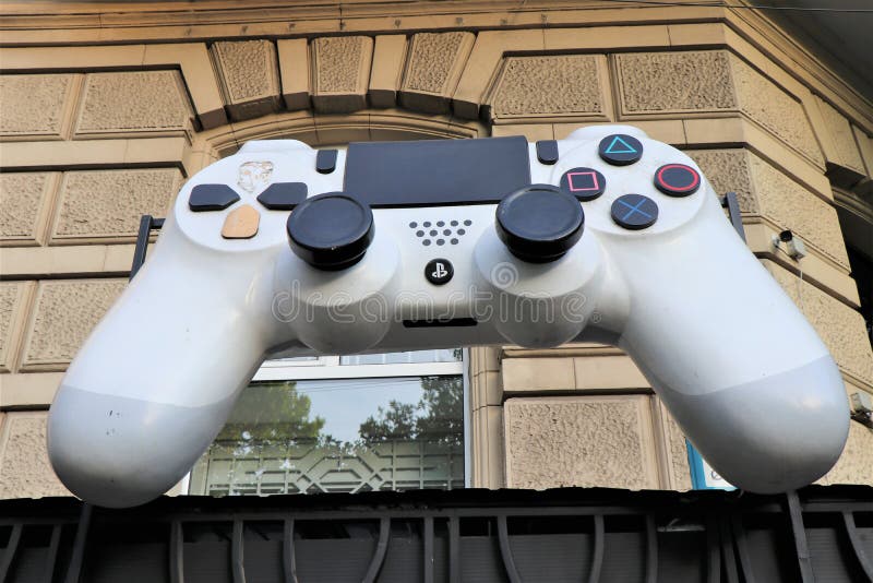 Game Bar with a Console Controller As a Monument. Editorial Stock Photo ...