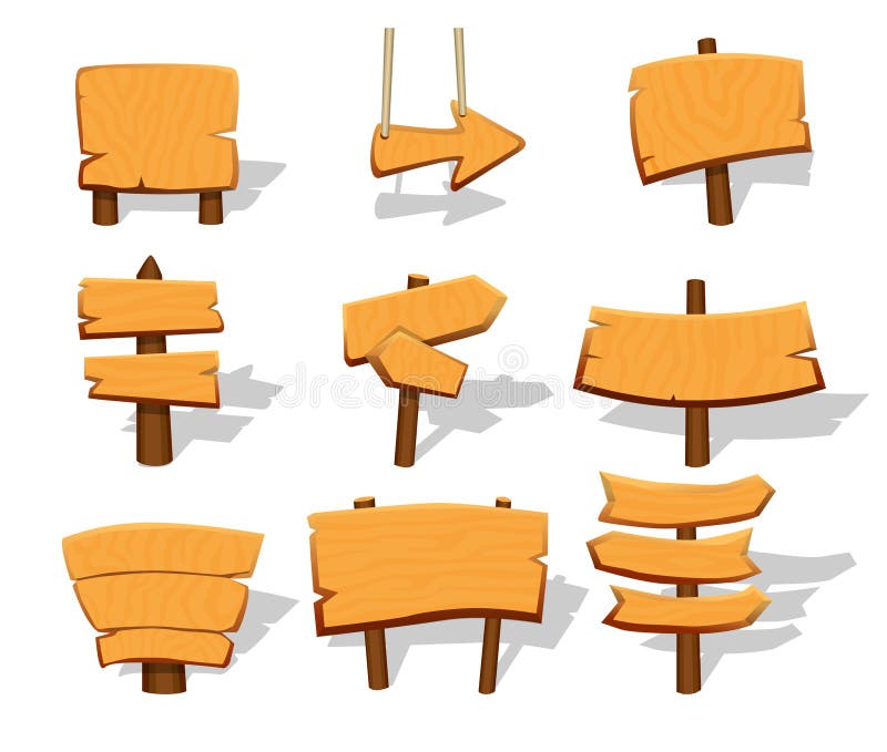 Game Wooden Interface Elements Set Stock Vector - Illustration of item, mobile: 96780512