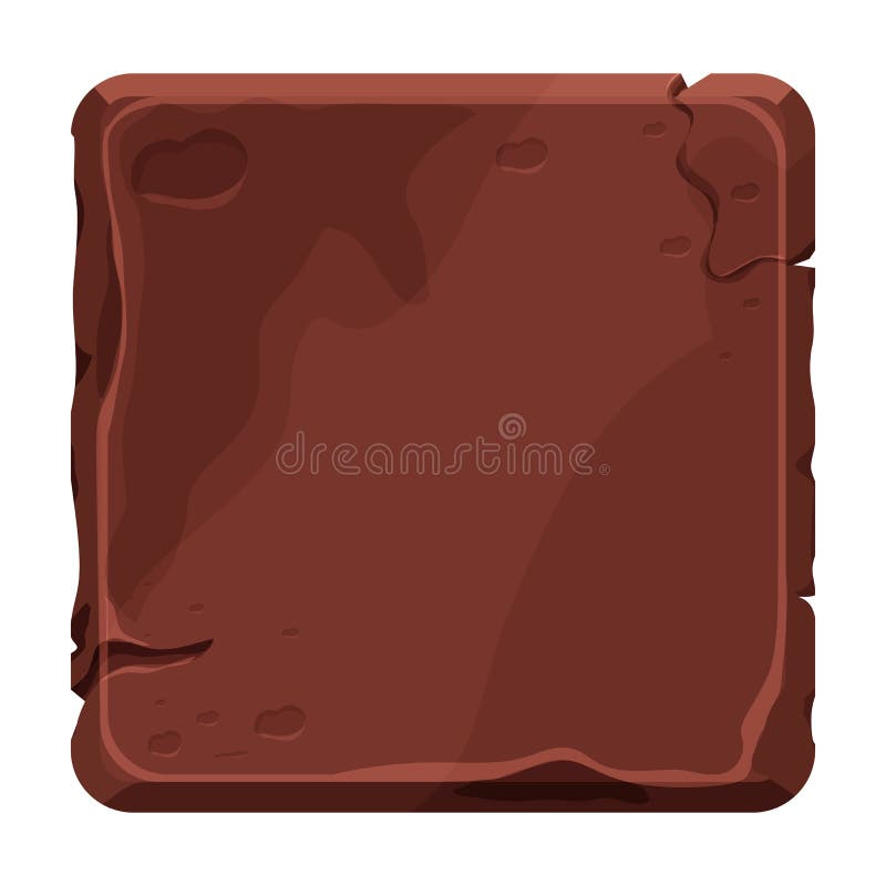 Game Block Ground or Stone Material, Tile, Brick Isolated on White ...