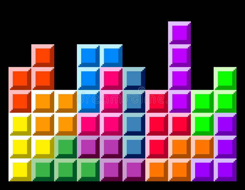Game blocks stock illustration. Illustration of tetris - 36480783