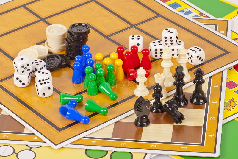 Games Pieces stock photo. Image of plastic, numbers, cubes - 23518814