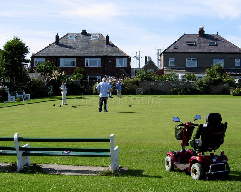 Game of bowls stock photo. Image of retirement, benches - 219888