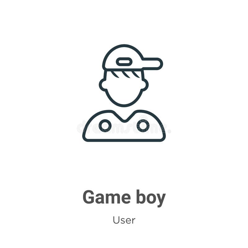 Game Boy Outline Vector Icon. Thin Line Black Game Boy Icon, Flat ...