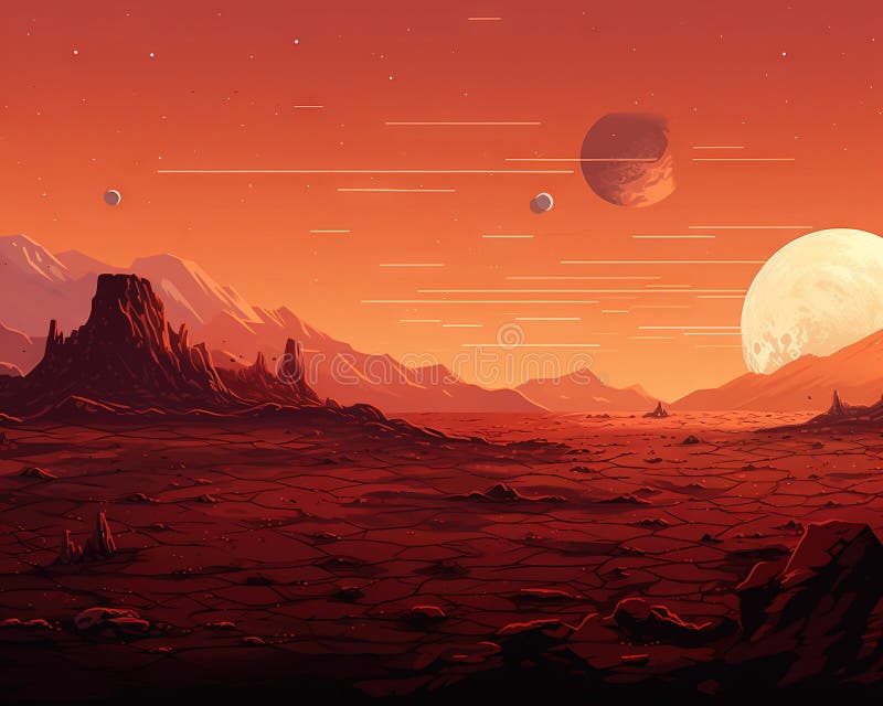 The Game is Called Mars Planet Landscape 8 Bit and is a Retro Art Game ...