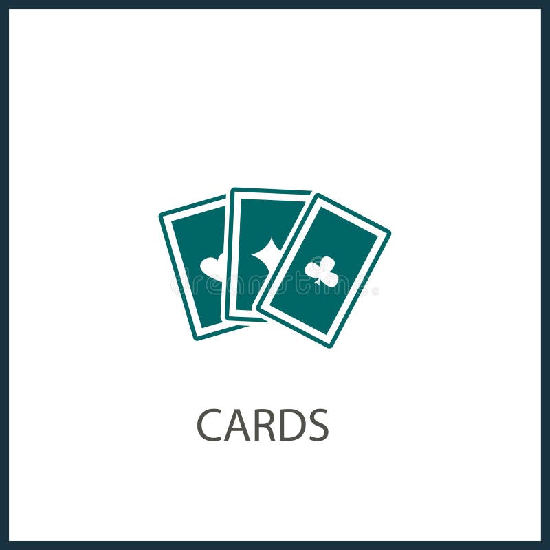 Game Cards Simple Icon. Playing Cards Icon Stock Illustration ...