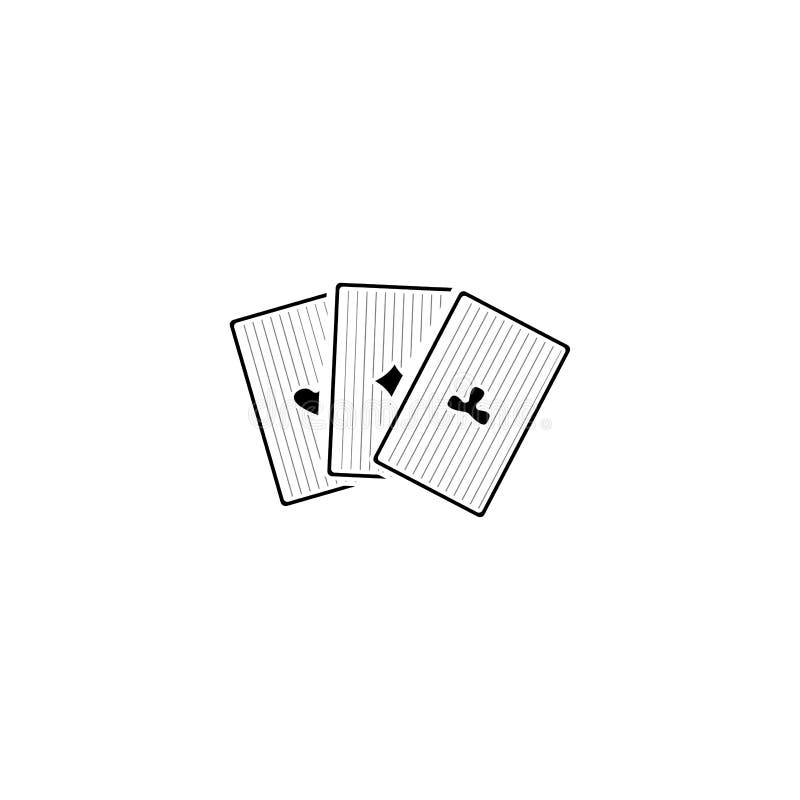 Game Cards Simple Icon. Playing Cards Icon Stock Illustration ...