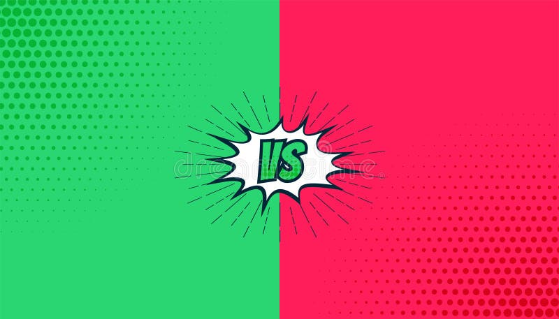 Game on! Cartoon Versus Vs Banner for Tournament and Contest Stock ...