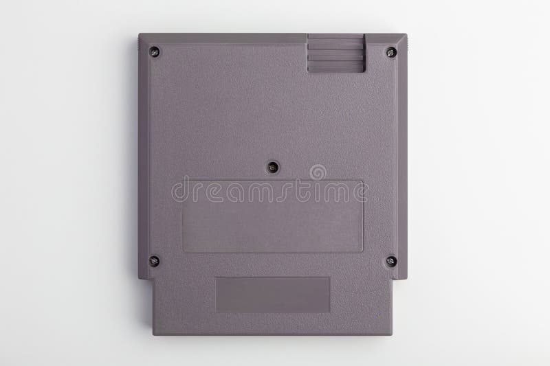 Game Cartridge with Blank Label Stock Image - Image of video, retro ...