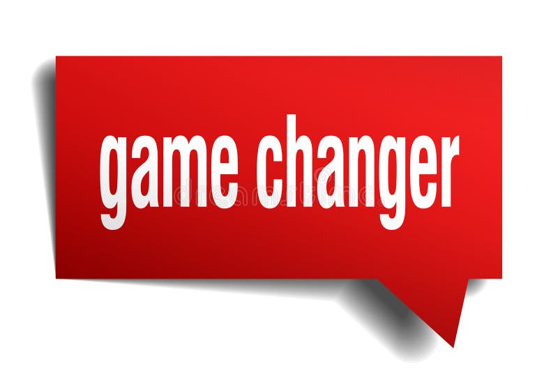 Game Changer Red 3d Speech Bubble Stock Vector - Illustration of button ...