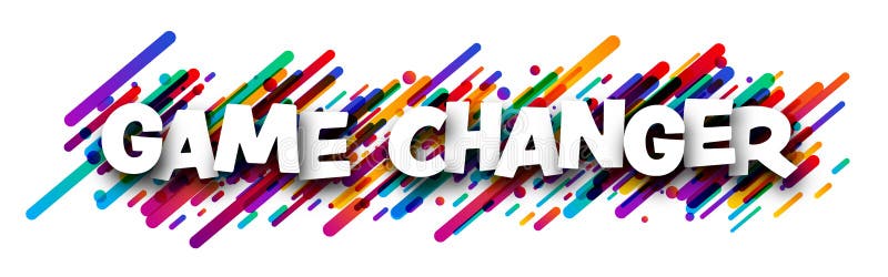 Game Changer Sign Over Colorful Brush Strokes Background Stock Vector ...