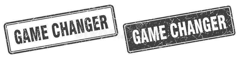 Game Changer Stamp Set. Game Changer Square Grunge Sign Stock Vector ...