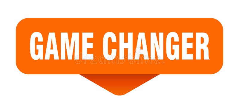 Game changer ribbon sign stock vector. Illustration of round - 158343768
