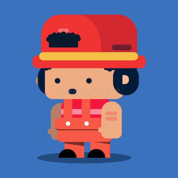 The Human - Game Character stock vector. Illustration of font - 215664820