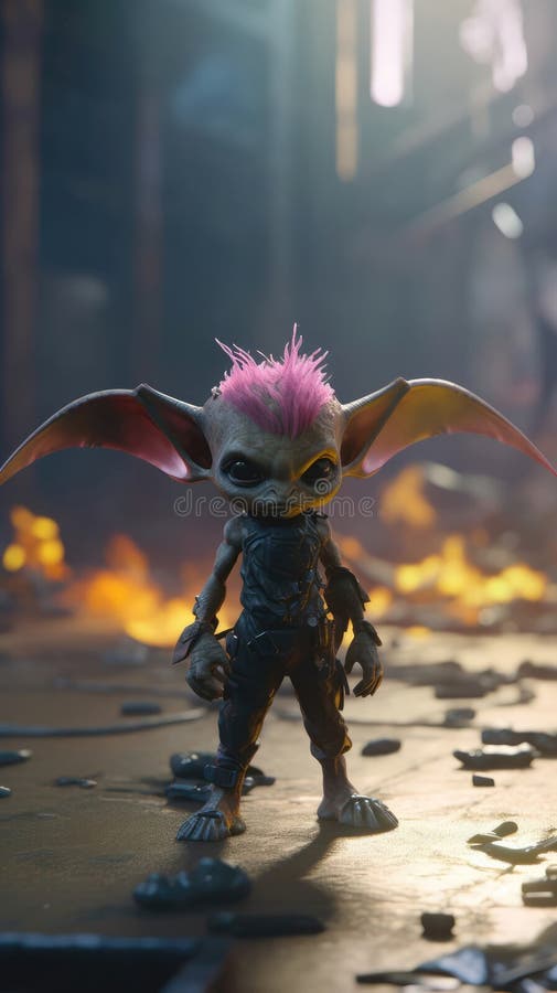Game Character a Small Imp Digital Art. Generative AI Stock ...