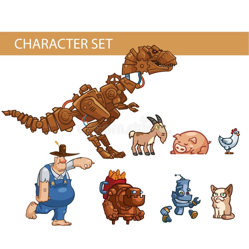 Game Characters Concepts, Illustration Stock Illustration ...